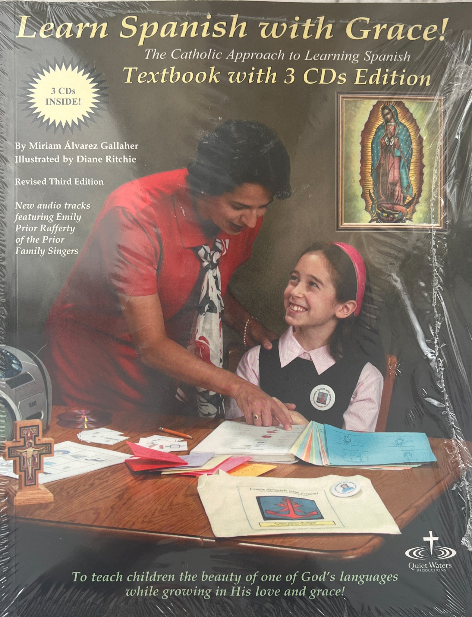 Learn Spanish With Grace Textbook with 3 CDs – Quiet Waters Shop